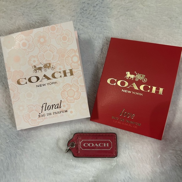 Coach | Accessories | Coach Parfum Love Floral Samples Coach Tag Bundle ...